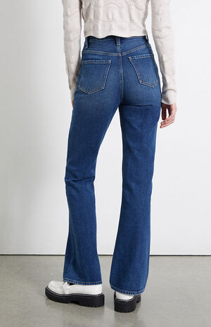 PacSun Dark Blue High Waisted Bootcut Jeans | PacSun
