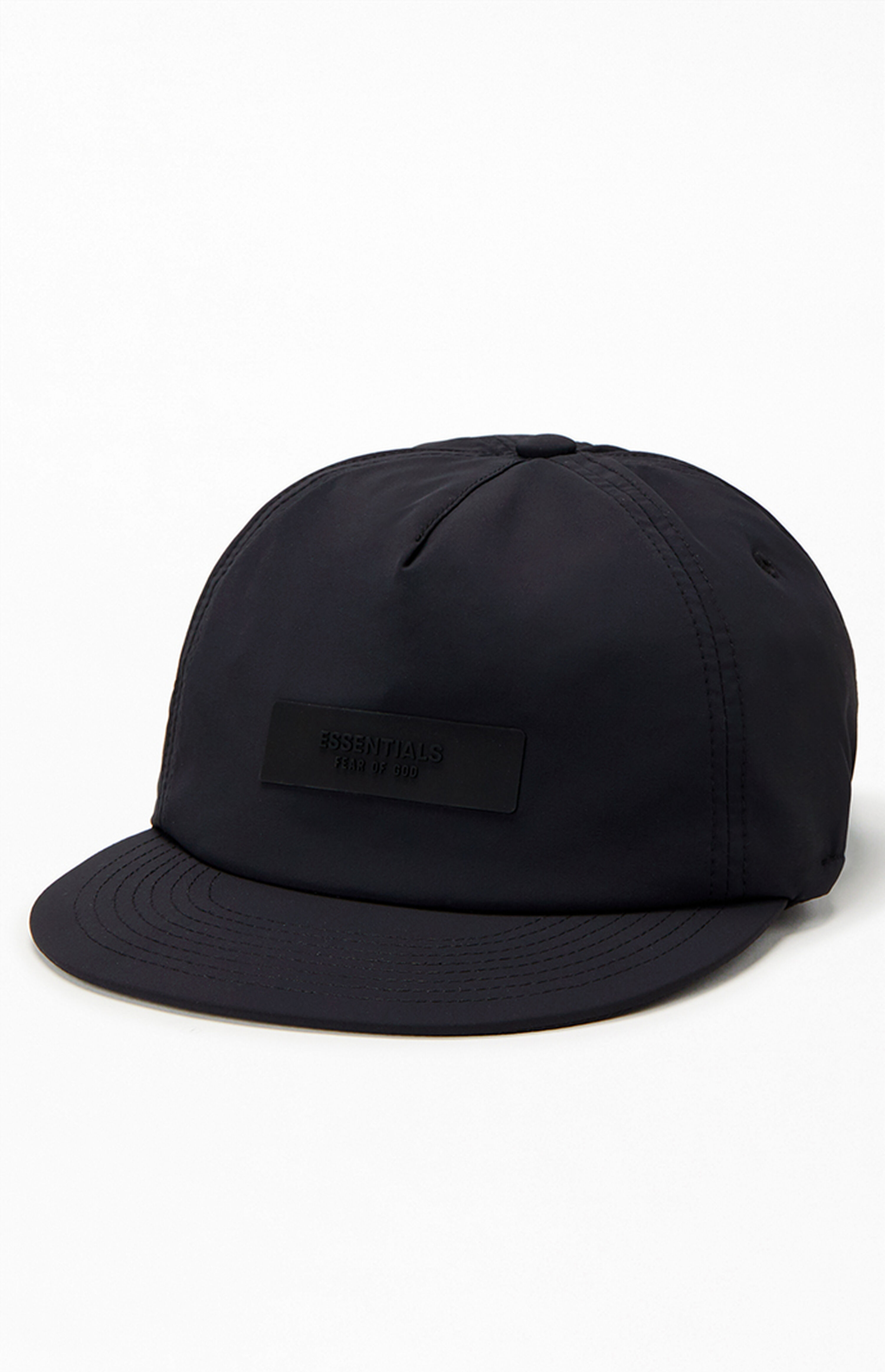 Fear of God Essentials Black Baseball Hat | PacSun