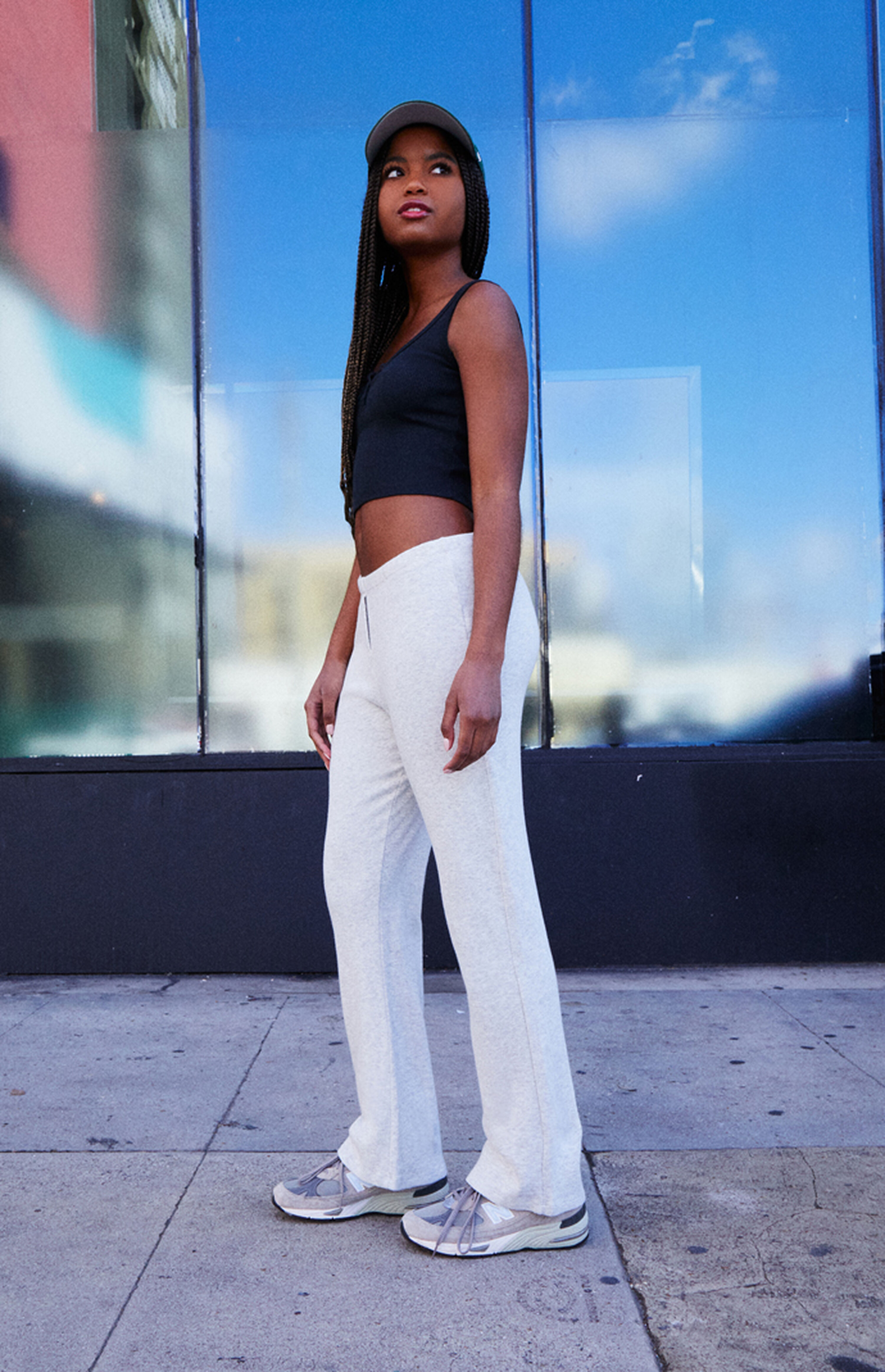 John Galt Heather Grey Kiera Low Rise Sweatpants | PacSun