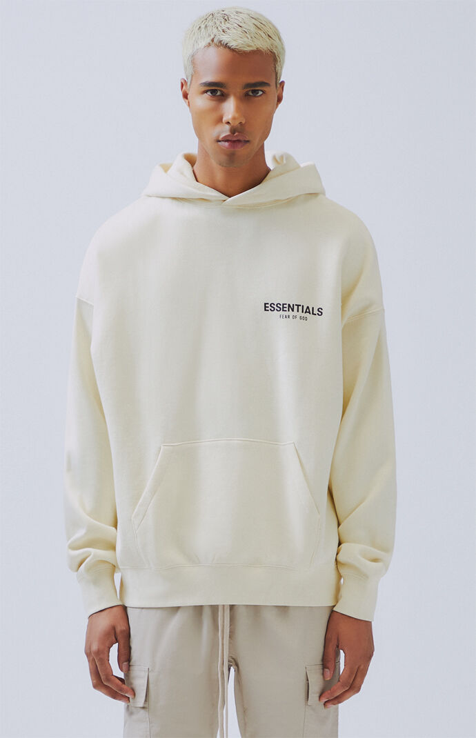 FOG - Fear Of God Essentials Cream Logo Pullover Hoodie | PacSun