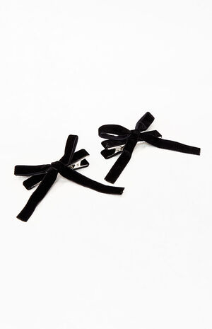 LA Hearts 2 Pack Mini Bow Clips | PacSun