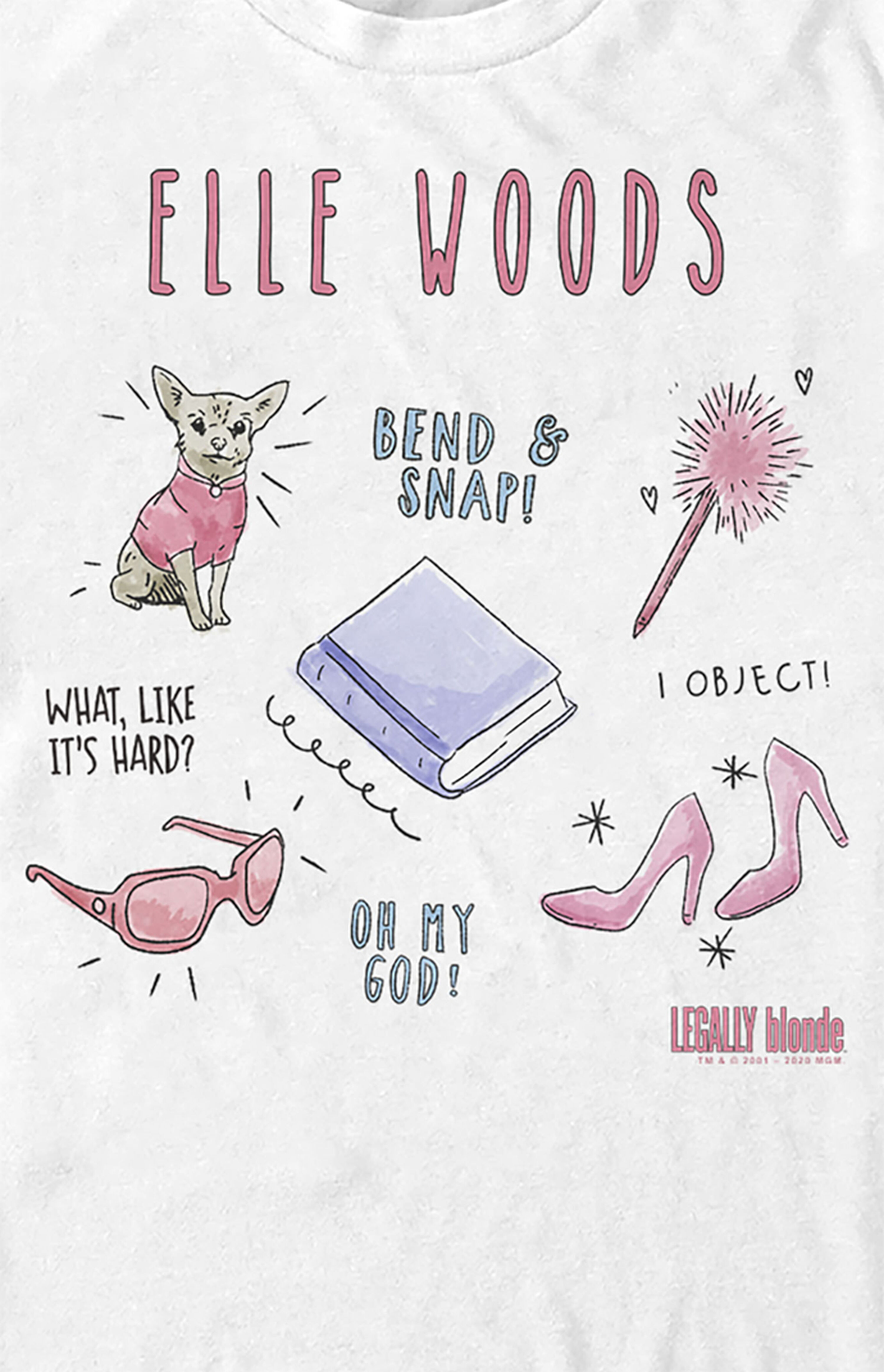 Sketched Pink Legally Blonde T-Shirt | PacSun