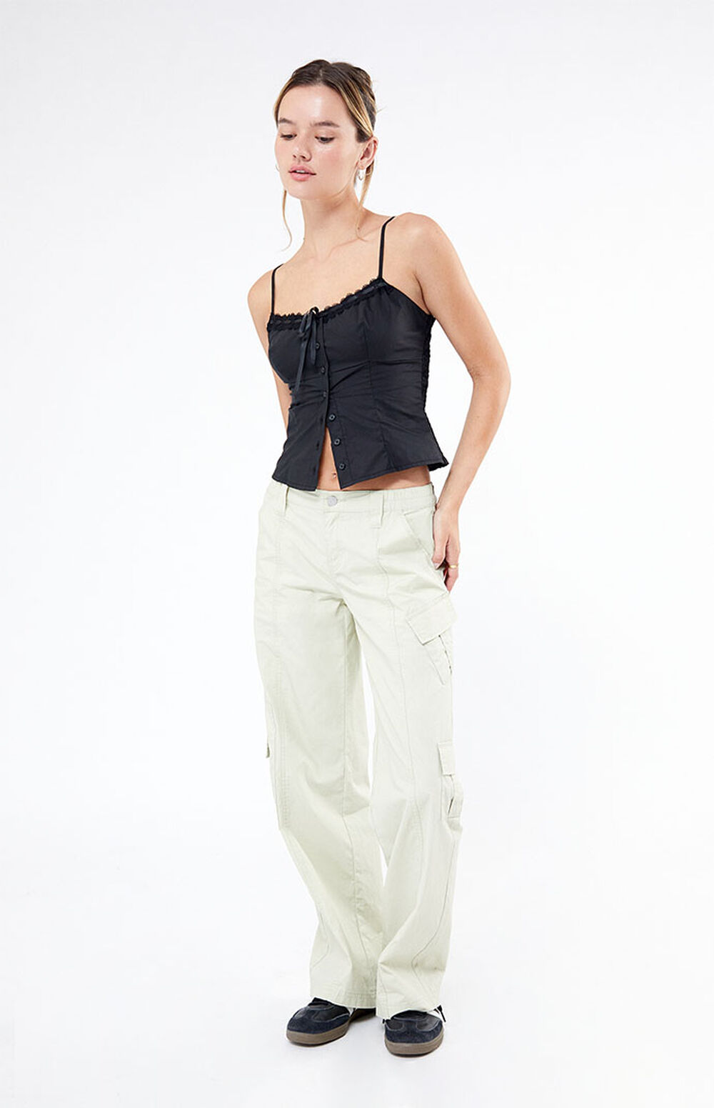 LA Hearts Button Up Tank Top | Pacsun