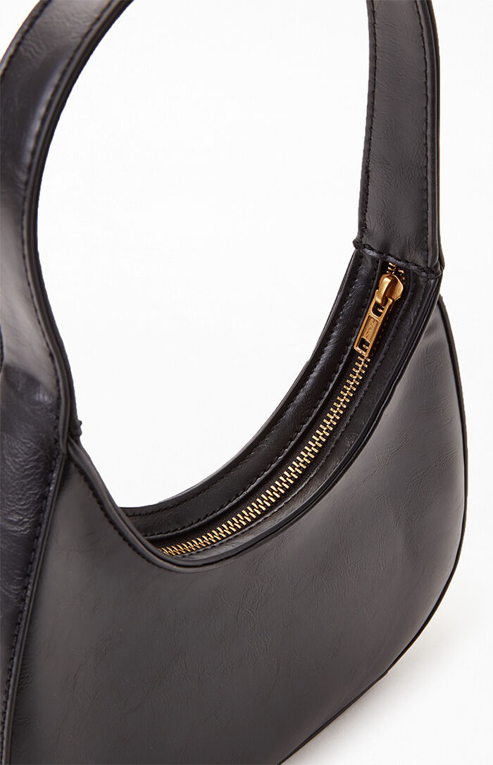 John Galt Black Faux Leather Purse | Pacsun