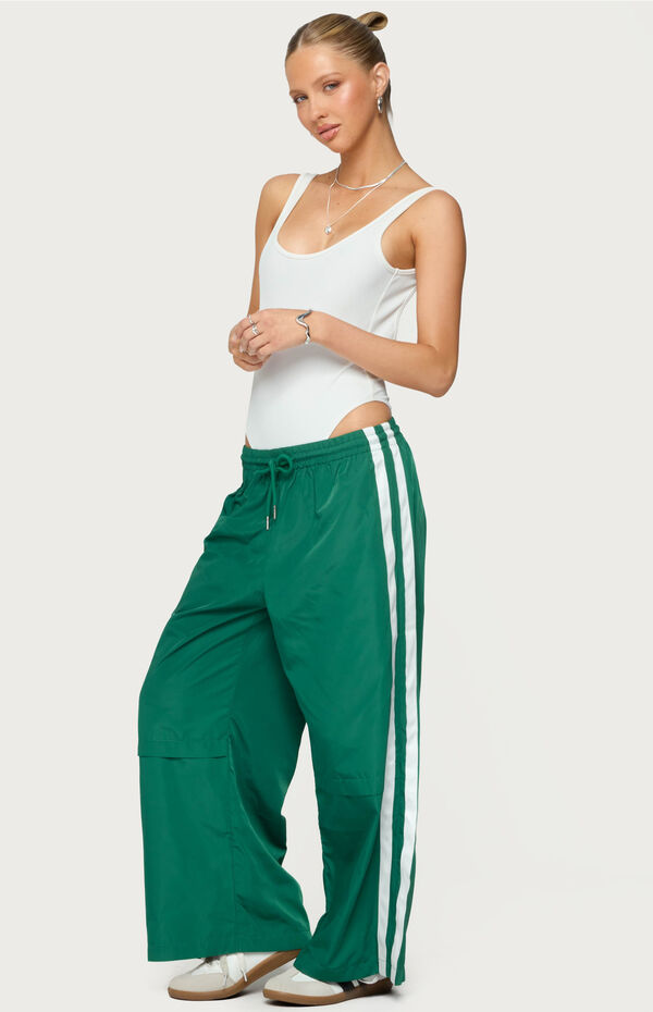 Edikted Petite Fauna Nylon Track Pants | Pacsun