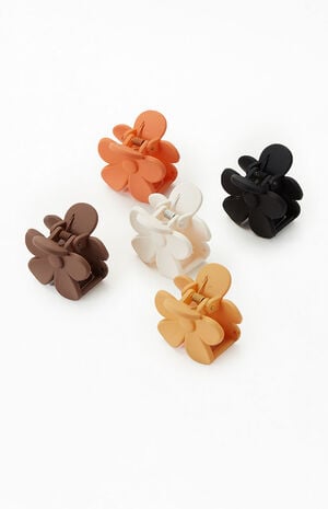 LA Hearts 5 Pack Mini Matte Daisy Hair Clips | PacSun