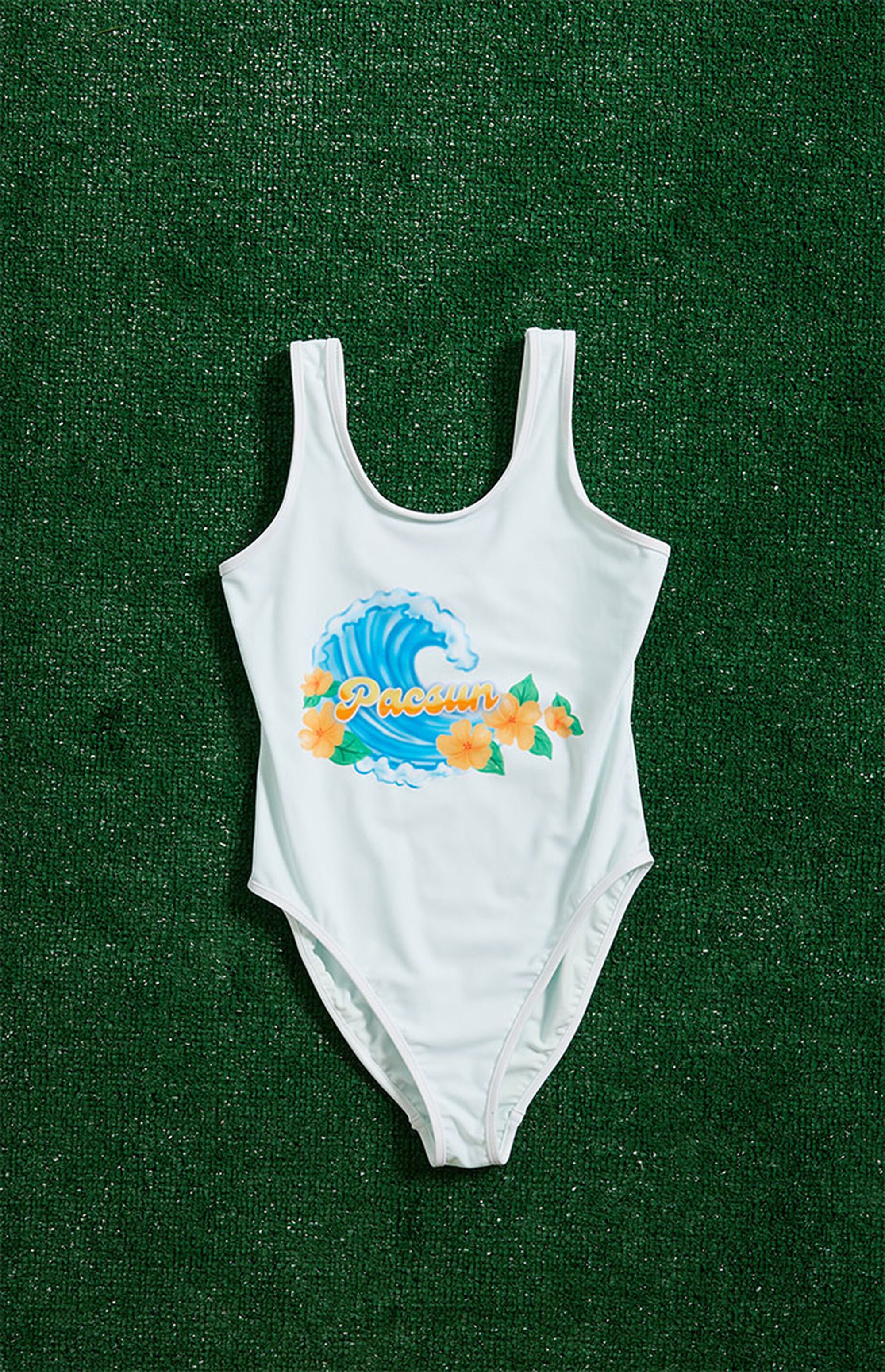 Pacsun Kids Blue Wave One Piece Swimsuit | PacSun