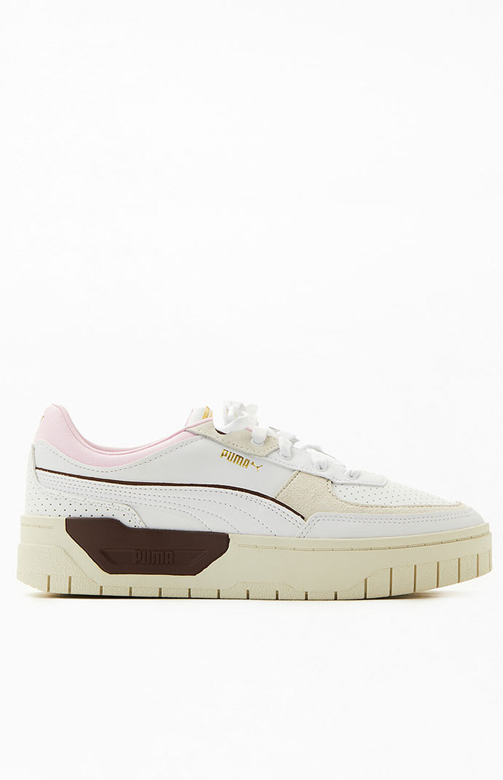 Puma Women's White & Pink Cali Dream Preppy Sneakers | PacSun