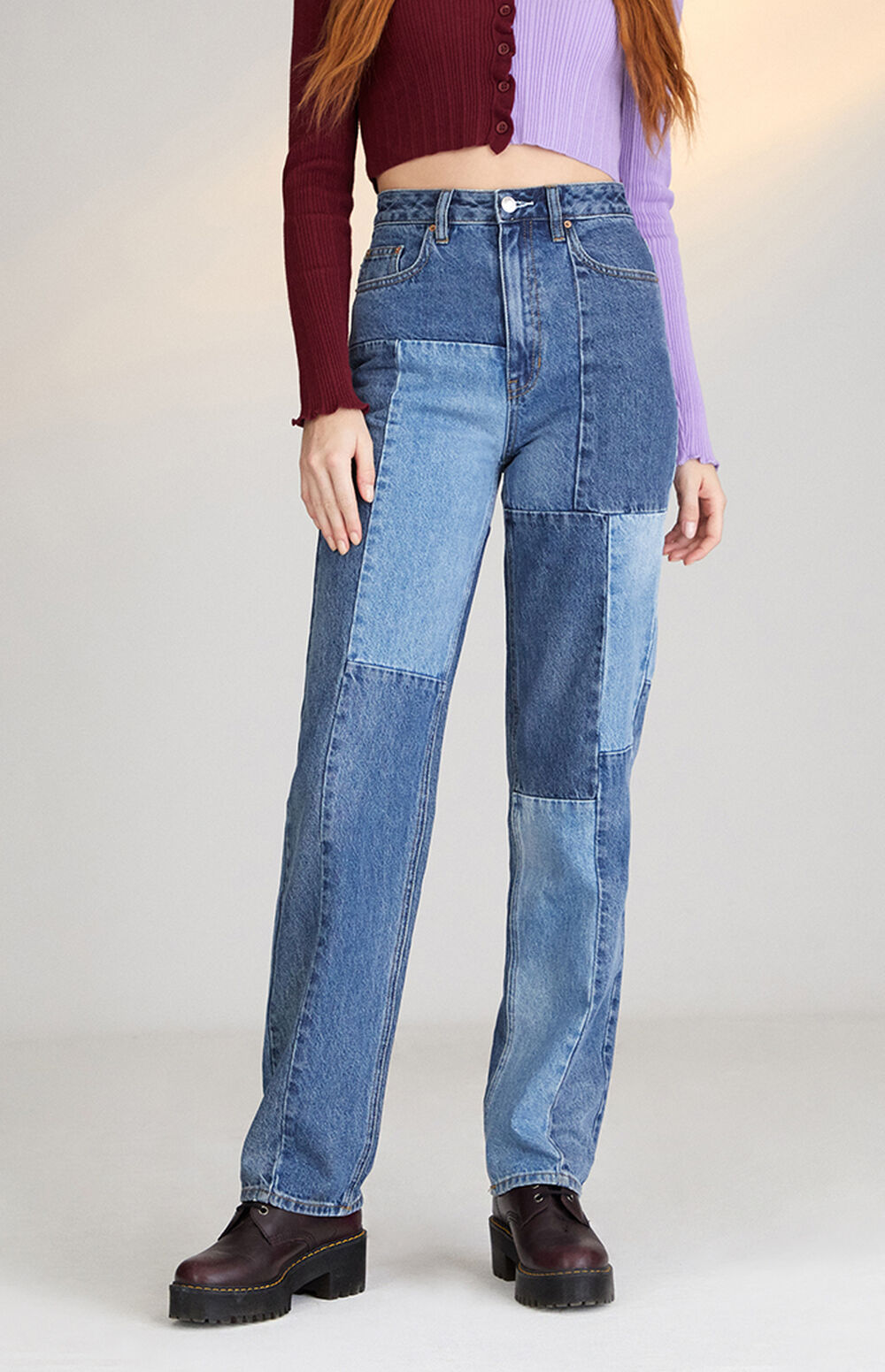 Pacsun Eco Patchwork Boyfriend Jeans | PacSun