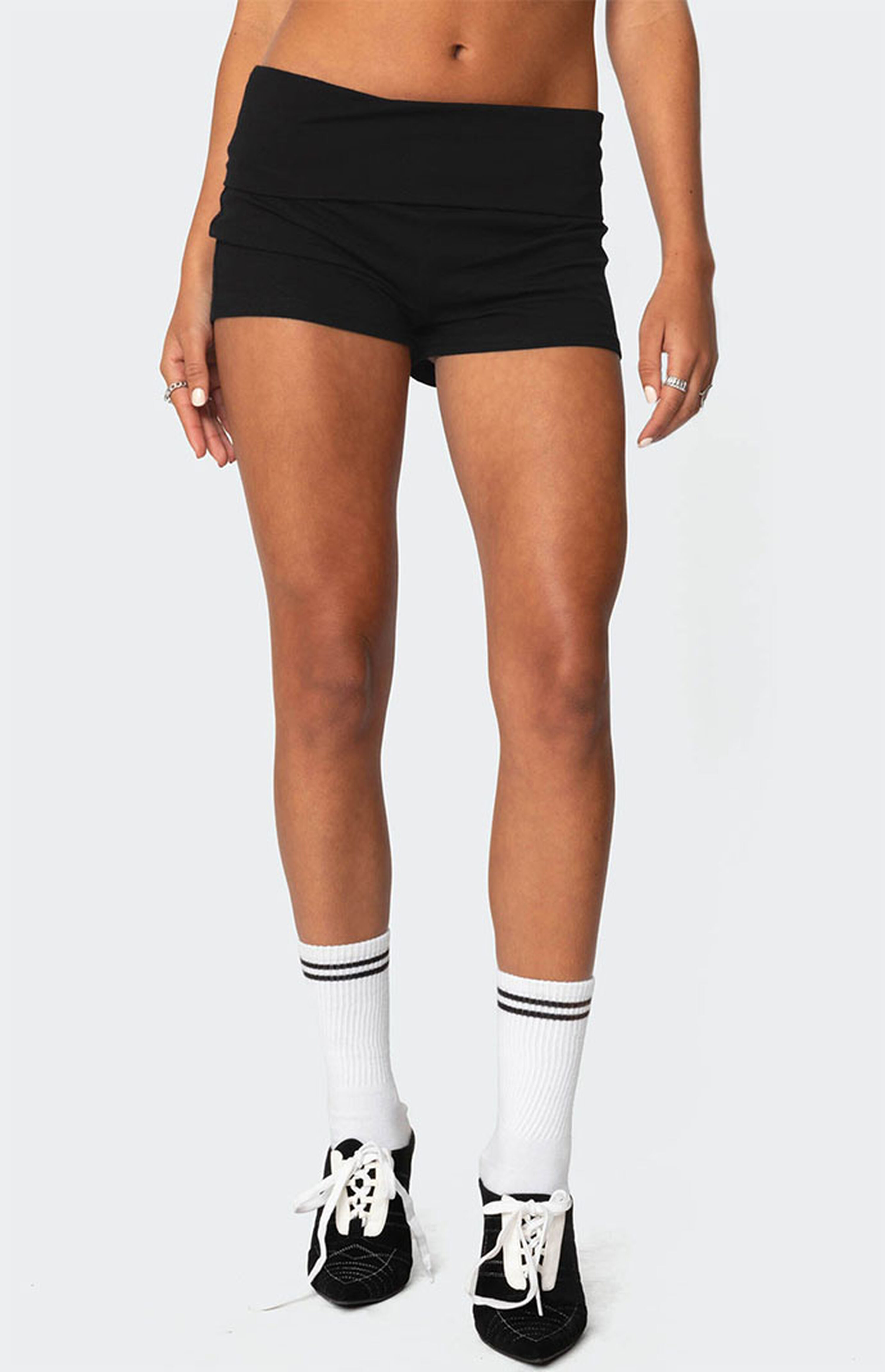 Edikted Meg Fold Over Shorts | Pacsun