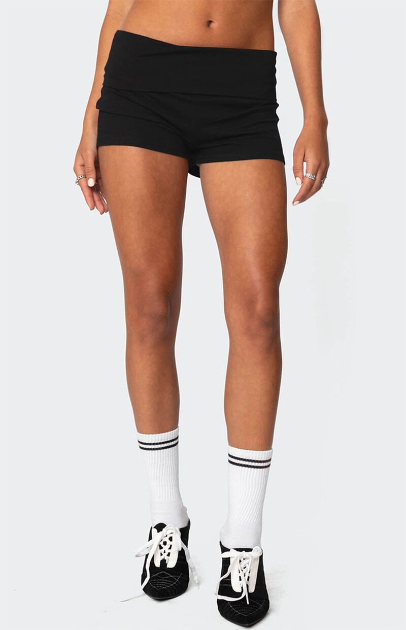 Edikted Meg Fold Over Shorts | Pacsun
