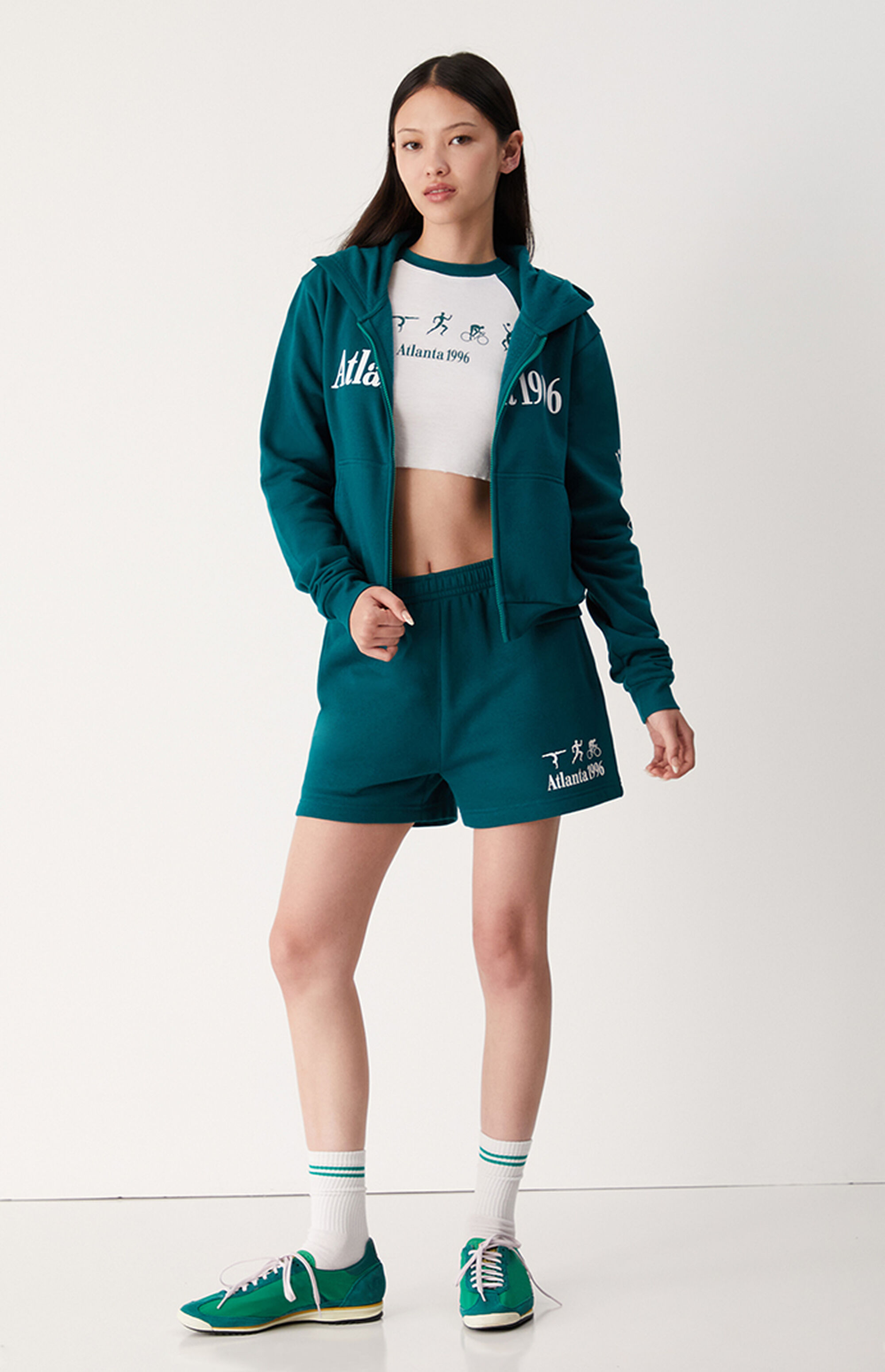 Olympics Atlanta Slim Fit Zip Up Hoodie | Pacsun