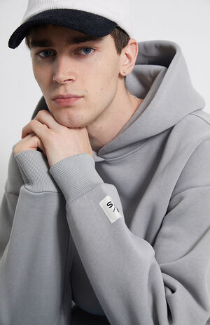 solid grey hoodie