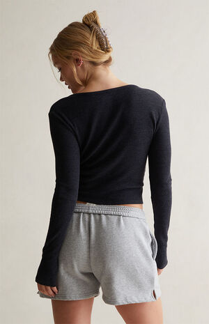 PS Basics by Pacsun Sunday Notched Long Sleeve Top | PacSun