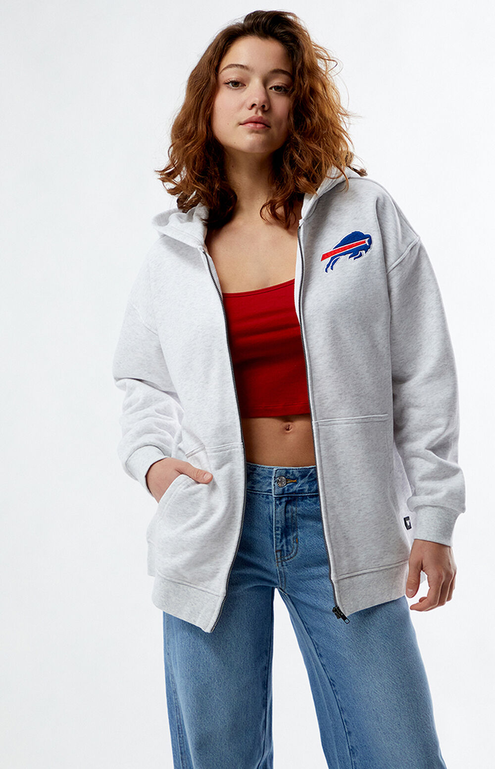 WILD COLLECTIVE NFL Wild Collective x PacSun Buffalo Bills Zip Up ...