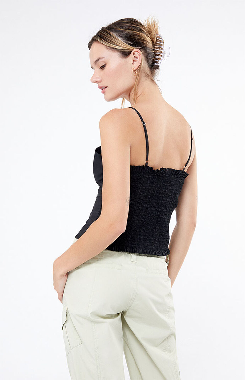 LA Hearts Button Up Tank Top | PacSun