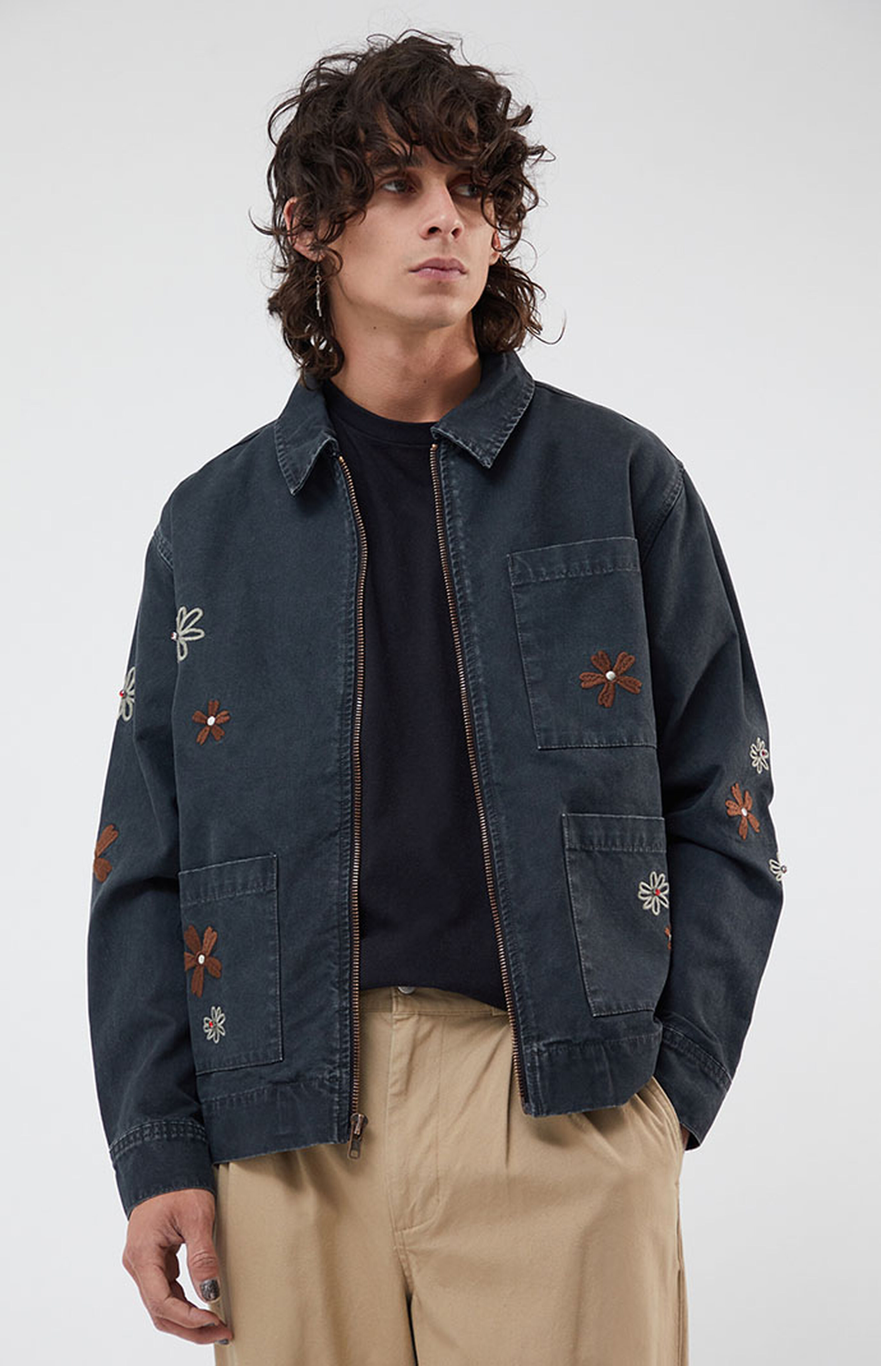 Pacsun Denim Applique Jacket | Pacsun
