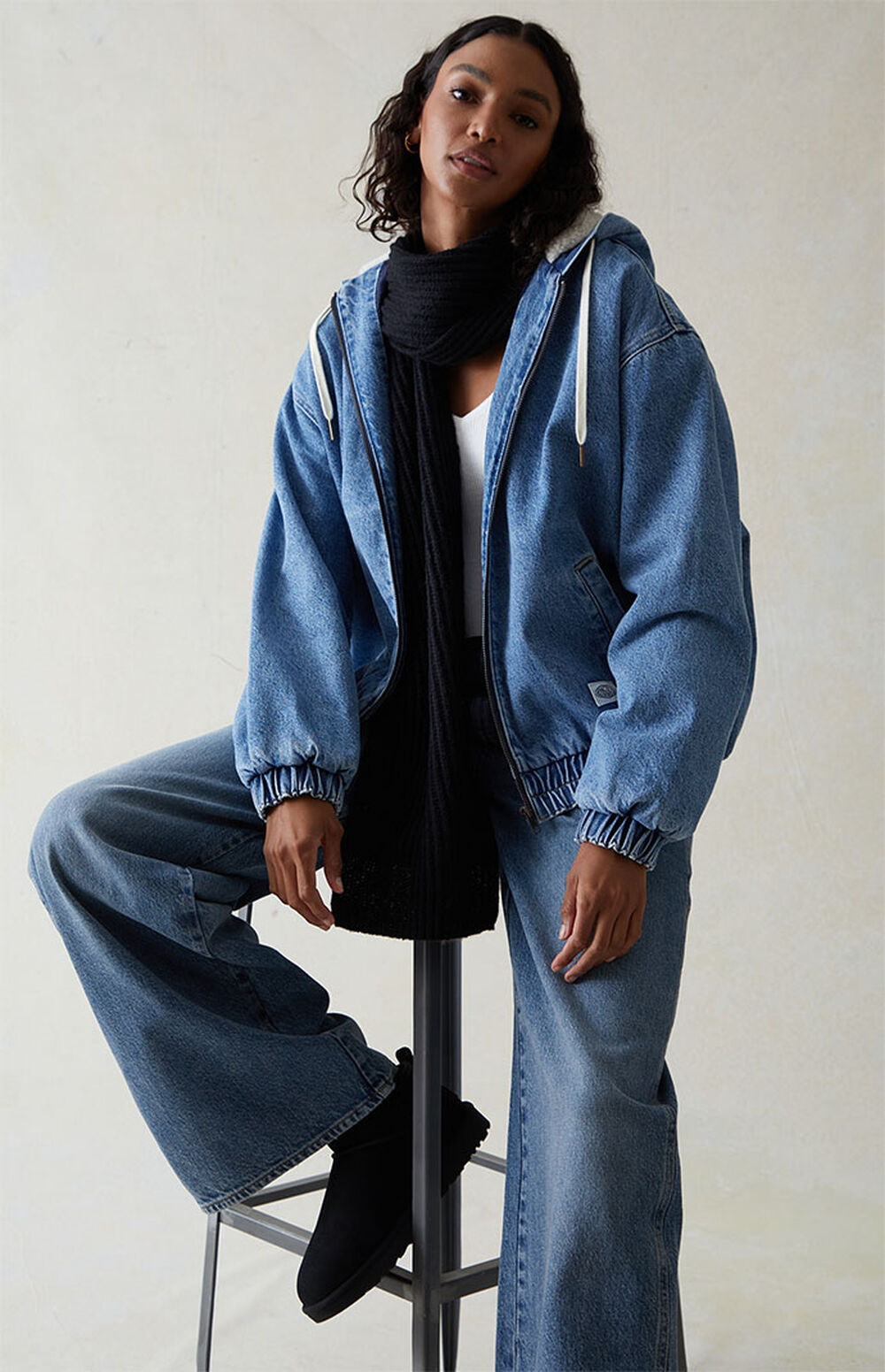 Pacsun Denim Hooded Dad Jacket | Pacsun