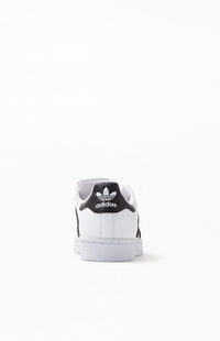 adidas White & Black Superstar Shoes | PacSun | PacSun