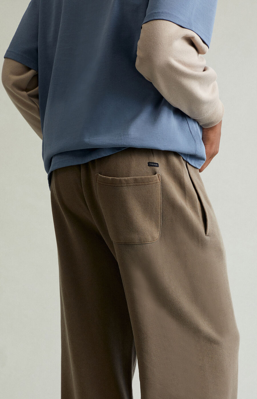 Pacsun Brown Fleece Baggy Bootcut Sweatpants | Pacsun