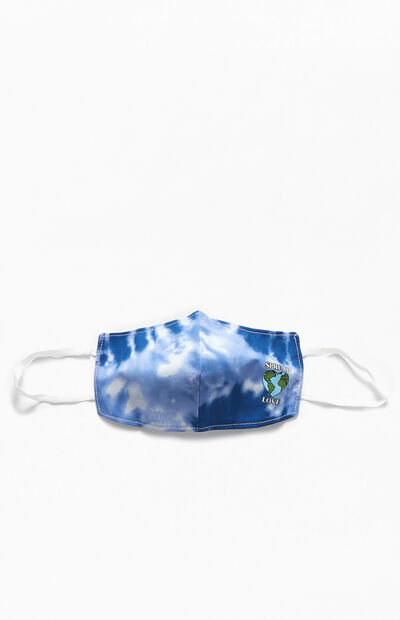 Pacsun Tie-Dyed Spread Love Face Mask | PacSun