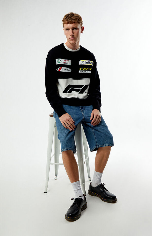 Formula 1 x Pacsun Monza Italy Sponsorship Crew Neck Sweater | Pacsun