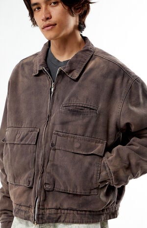 Pacsun Tan Vintage Gas Jacket | PacSun