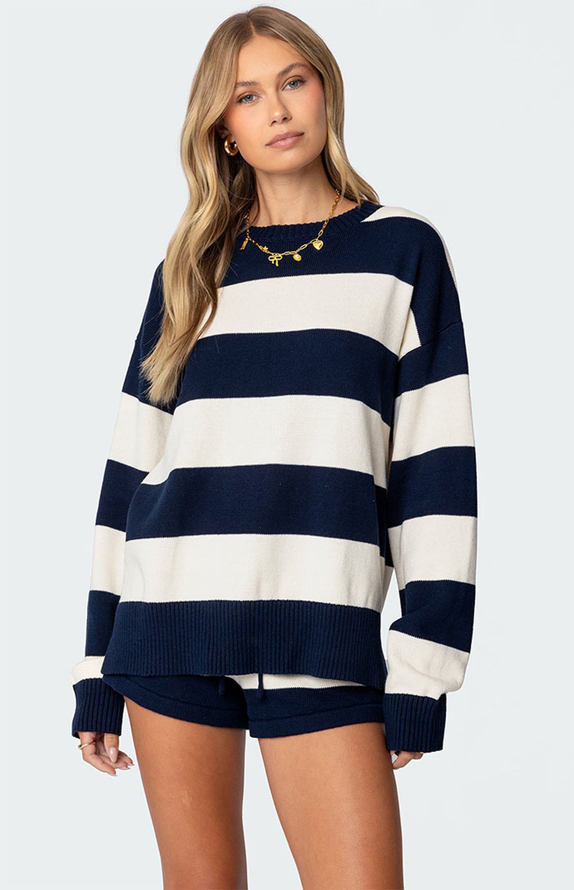 Edikted Riley Oversized Striped Sweater | PacSun