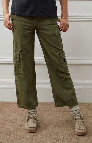 Pacsun Kids Olive Low Rise Puddle Pants | PacSun