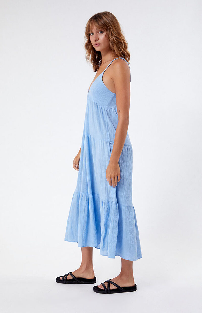 Rhythm Cleo Tiered Midi Dress | PacSun