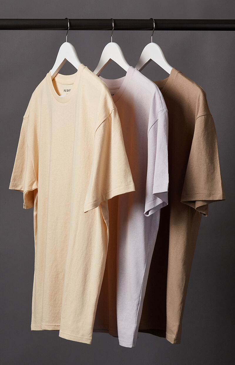 PS Basics Three Pack Reece Regular T-Shirts | PacSun