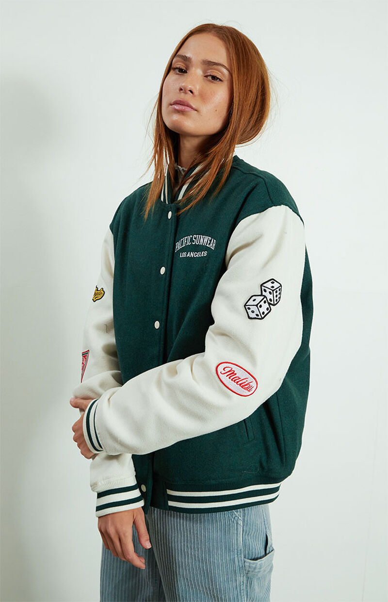 Pacsun Green Pacific Sunwear Varsity Jacket | PacSun