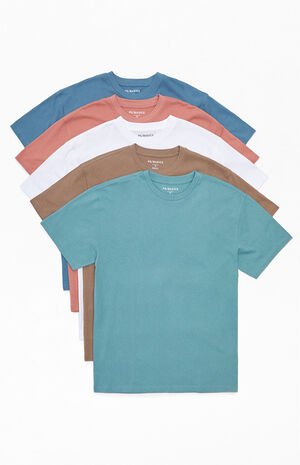 PS Basics Five Pack Reece Regular T-Shirts | PacSun
