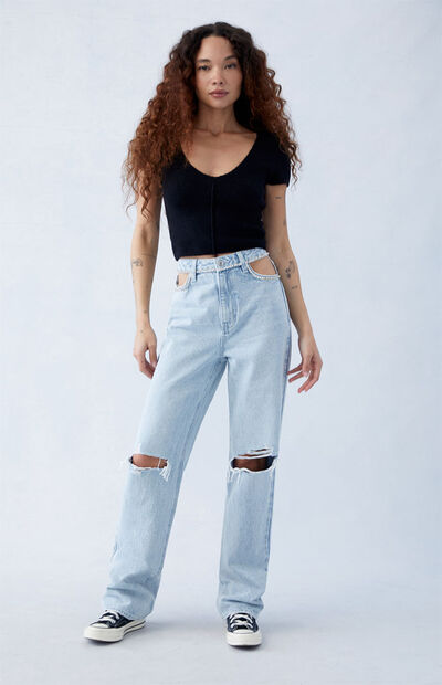Pacsun Eco Rhinestone '90s Boyfriend Jeans | PacSun