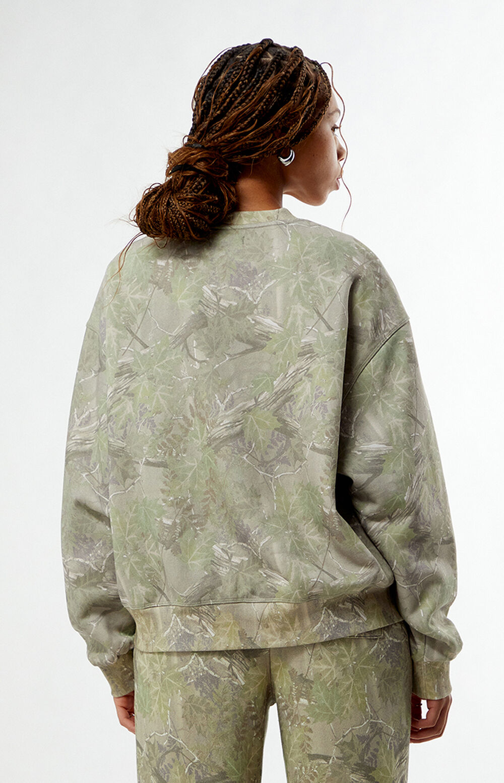 Pacsun Tree Camo Crew Neck Sweatshirt | PacSun