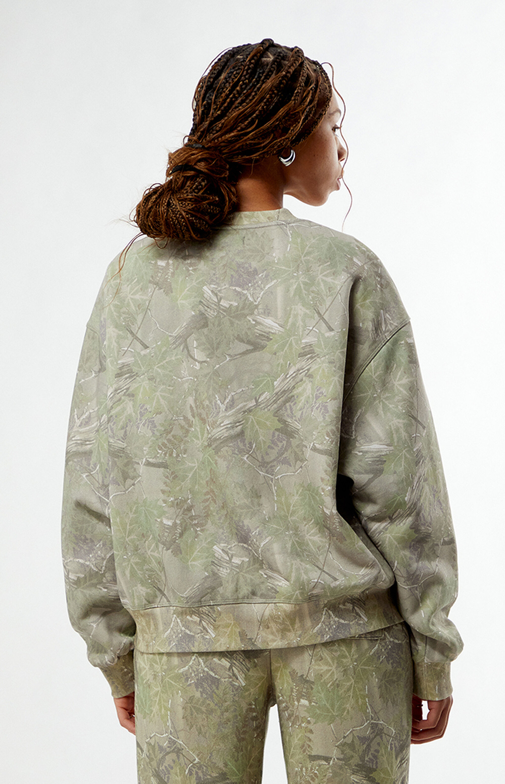 Pacsun Tree Camo Crew Neck Sweatshirt | PacSun