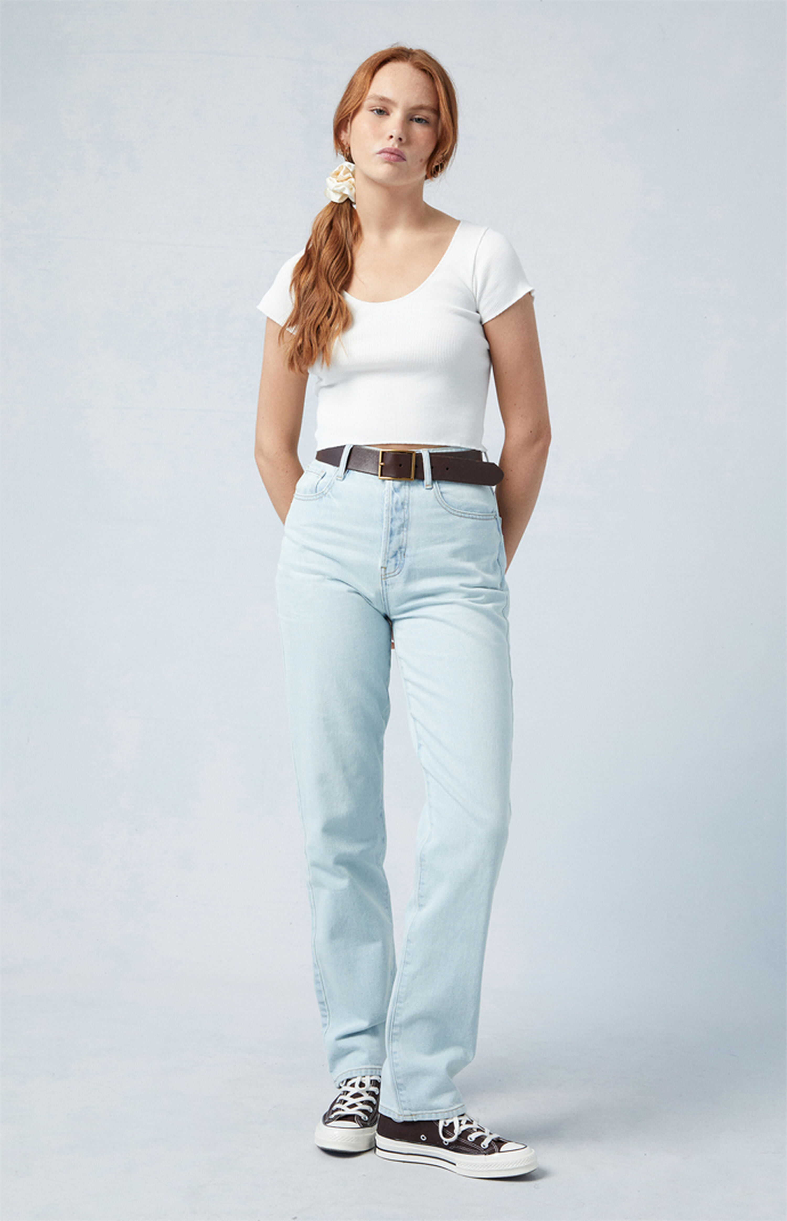 Pacsun Light Blue Dad Jeans PacSun pacsun-light-blue-dad-jeans-pacsun