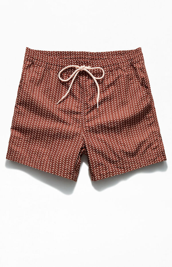 South Beach Texture Stripe 15" Swim Trunks | PacSun
