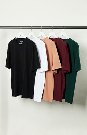PS Basics 5 Pack Reece Regular T-Shirts | PacSun
