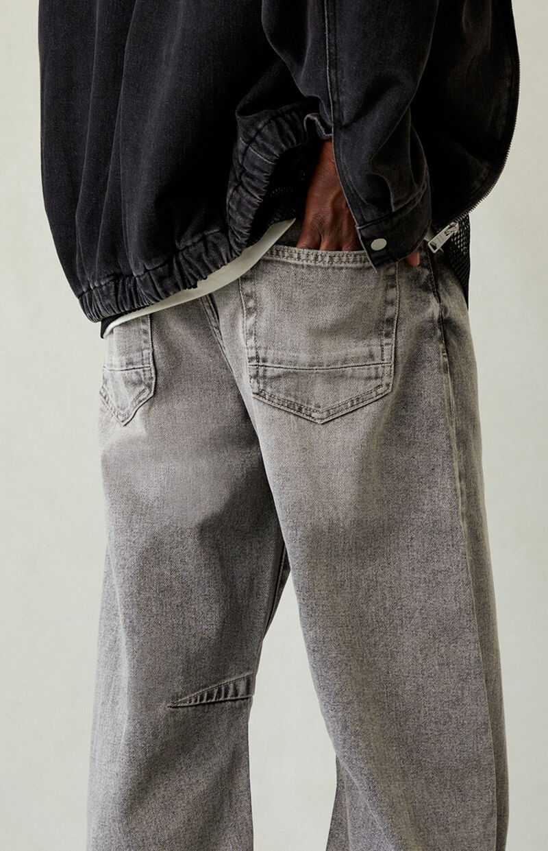 Pacsun Mason Baggy Barrel Jeans Dark Gray | Pacsun