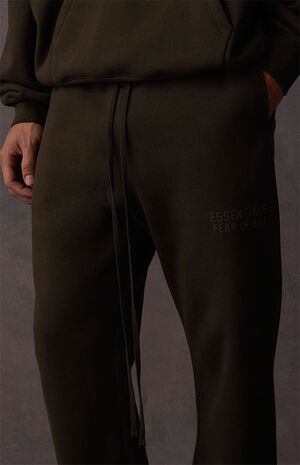 Fear of God Essentials Off Black Relaxed Sweatpants | PacSun