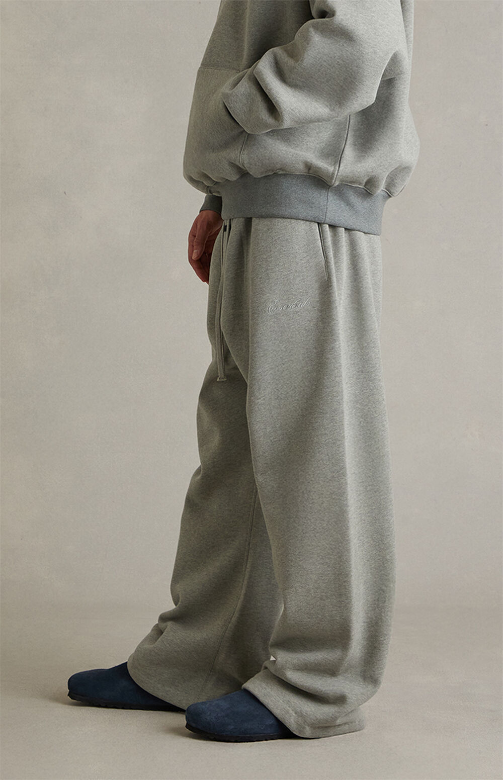 Fear of God ESSENTIALS Concrete Heather Signature Classic Flare ...