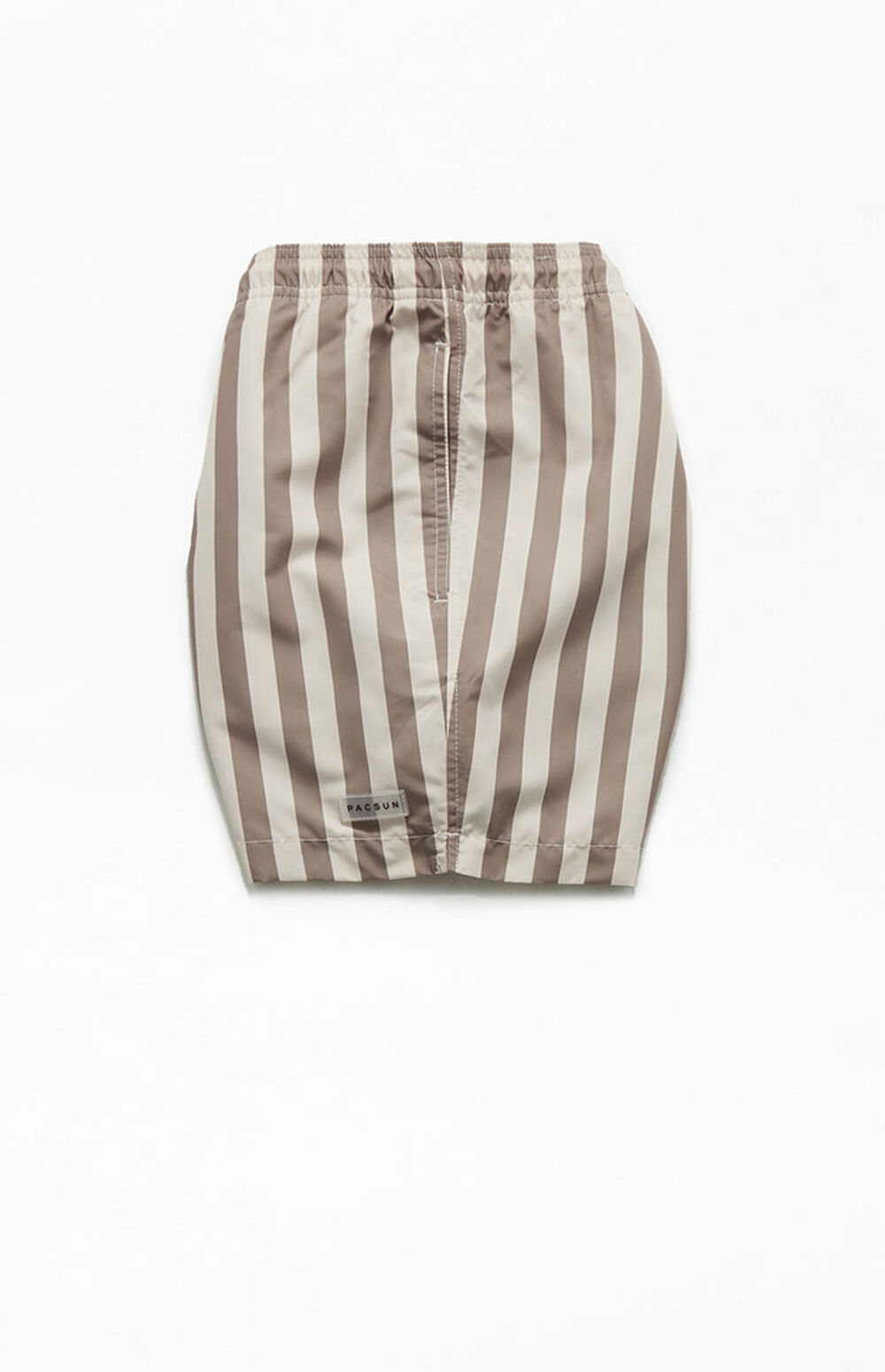Pacsun Tan Stripe 15" Swim Trunks | PacSun