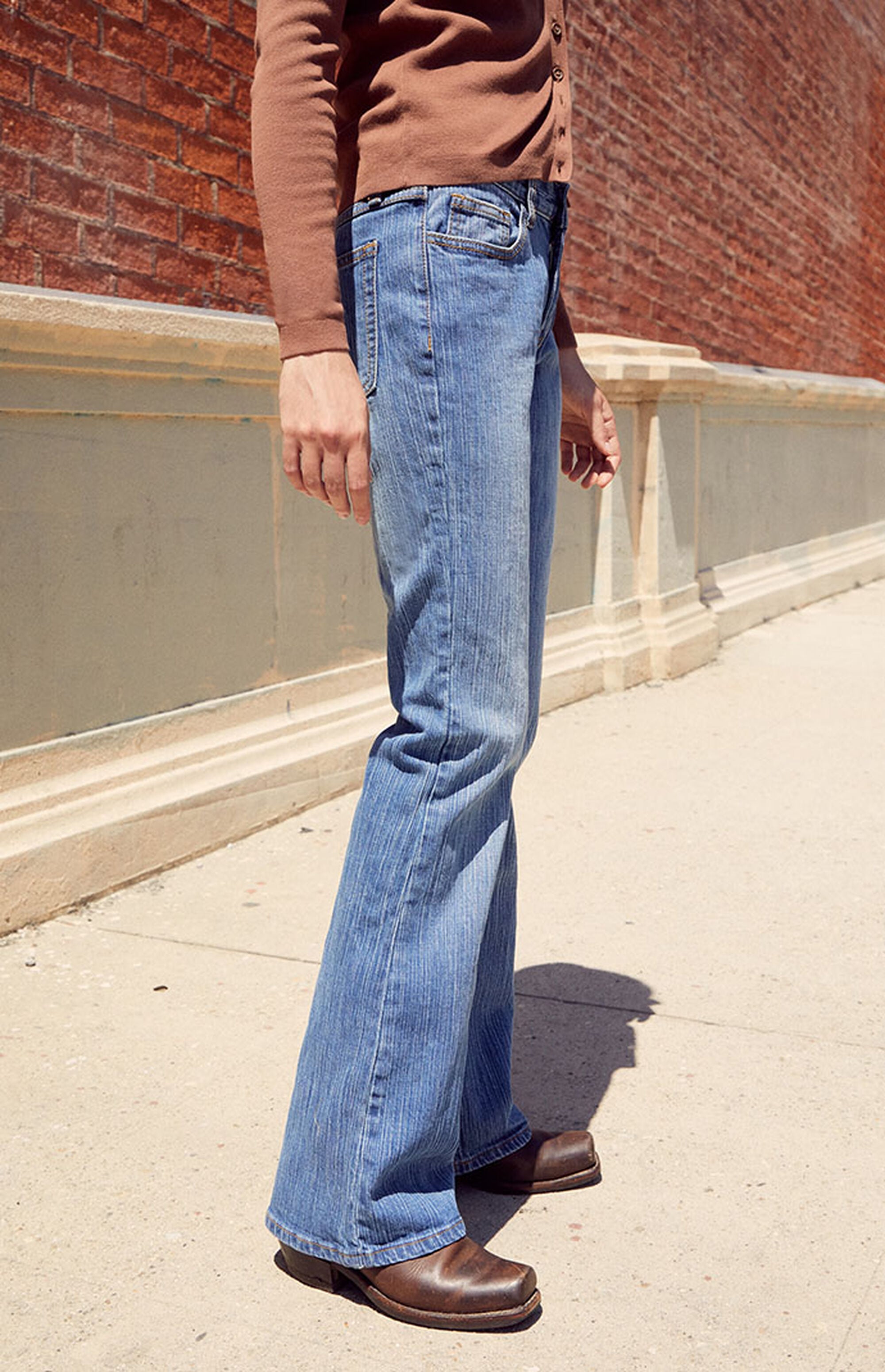 John Galt Medium Blue Brielle '90s Bootcut Low Rise Jeans | Pacsun