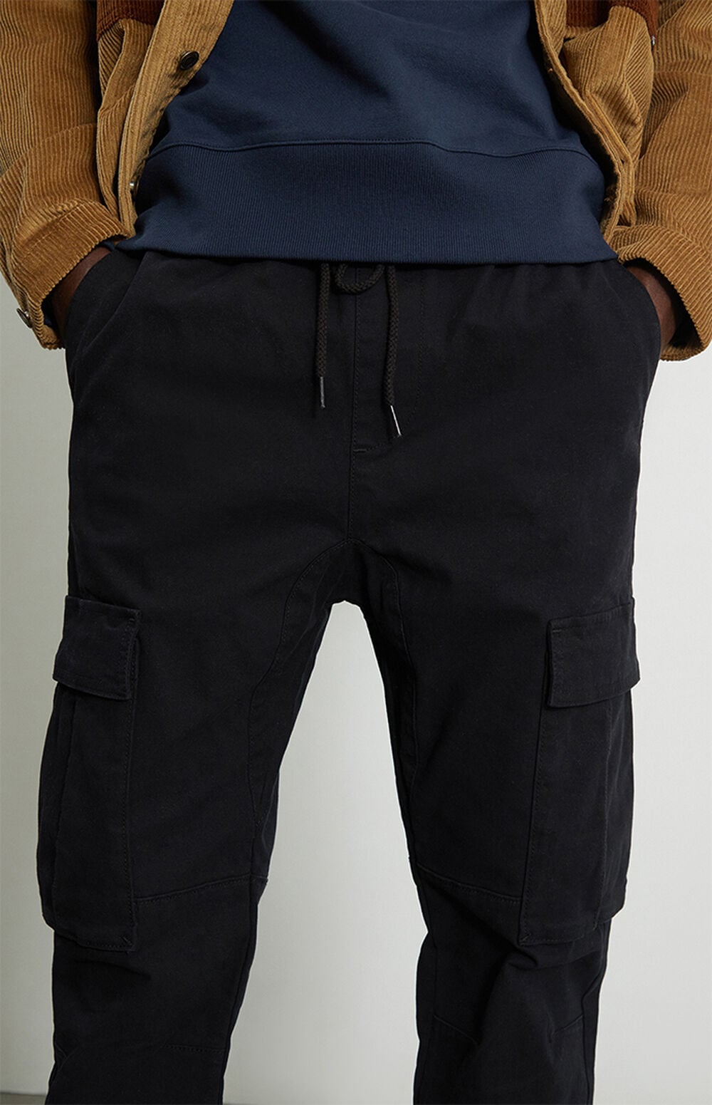Pacsun Black Slim Cargo Jogger Pants | Pacsun
