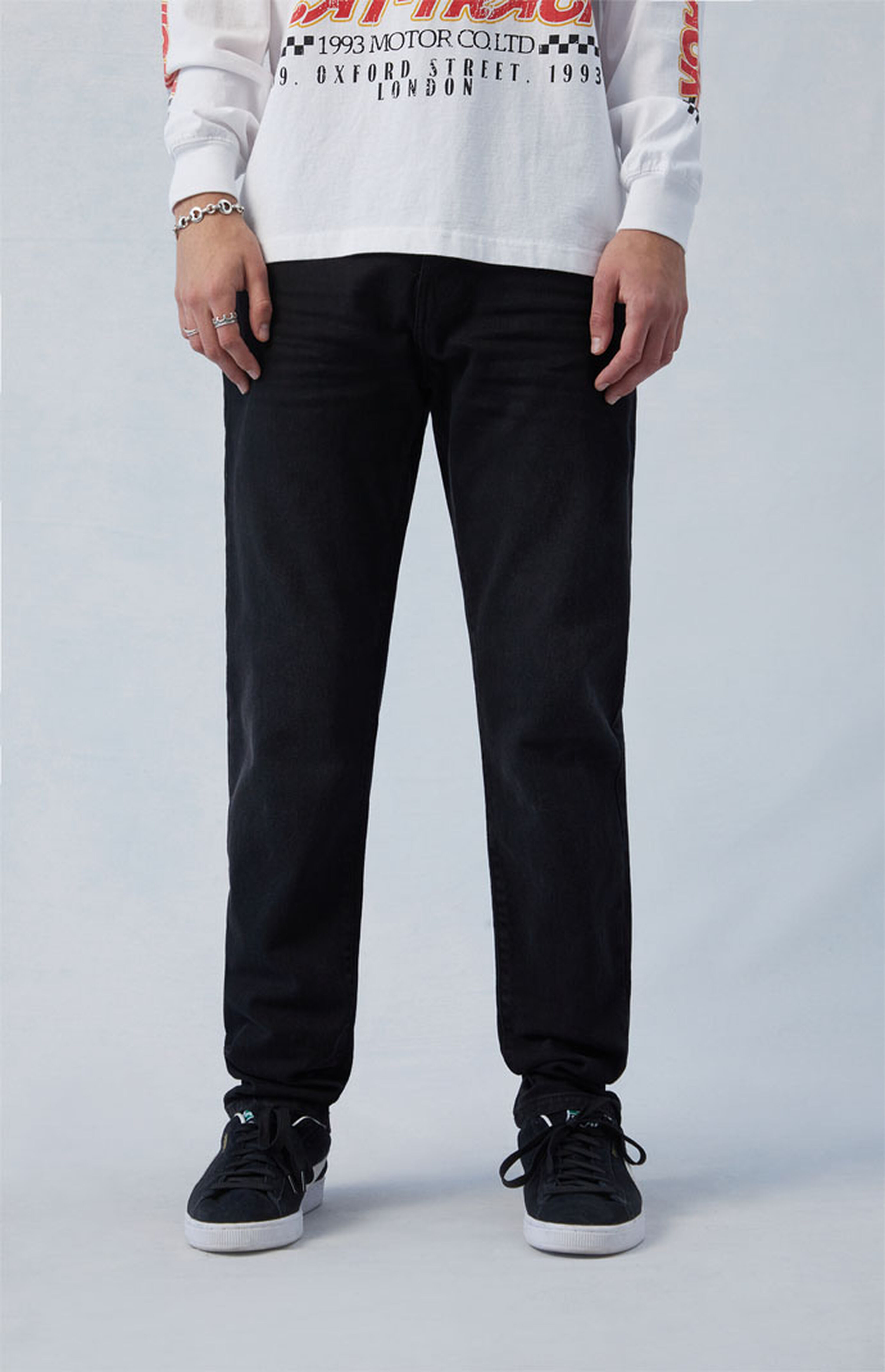 Pacsun Comfort Stretch Black Athletic Slim Jeans | PacSun