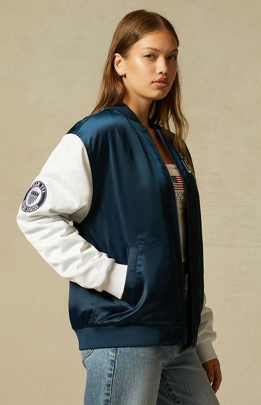 Olympics Team USA Varsity Jacket | PacSun
