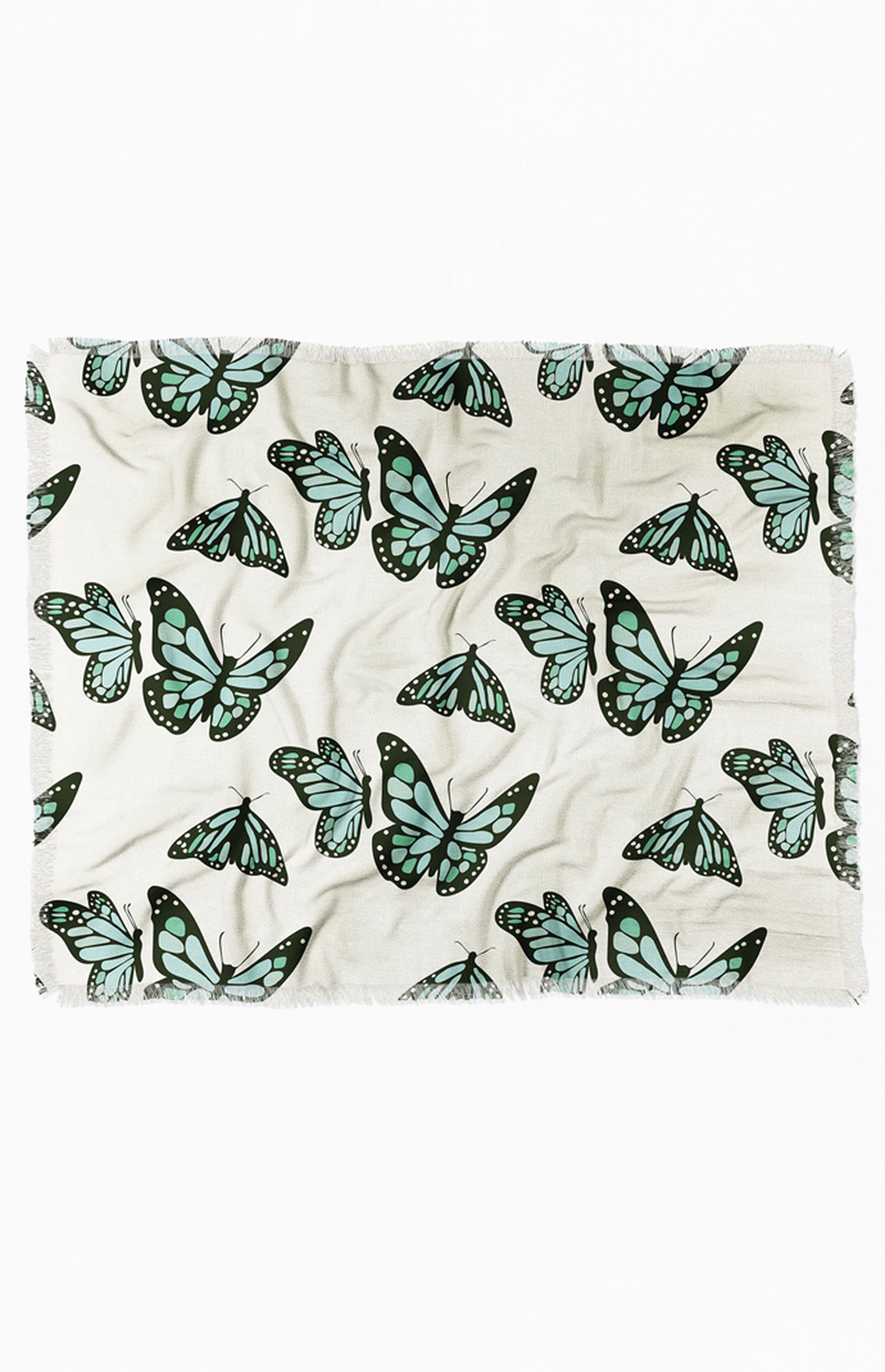Deny Designs Monarch Butterflies Woven Throw Blanket | Pacsun
