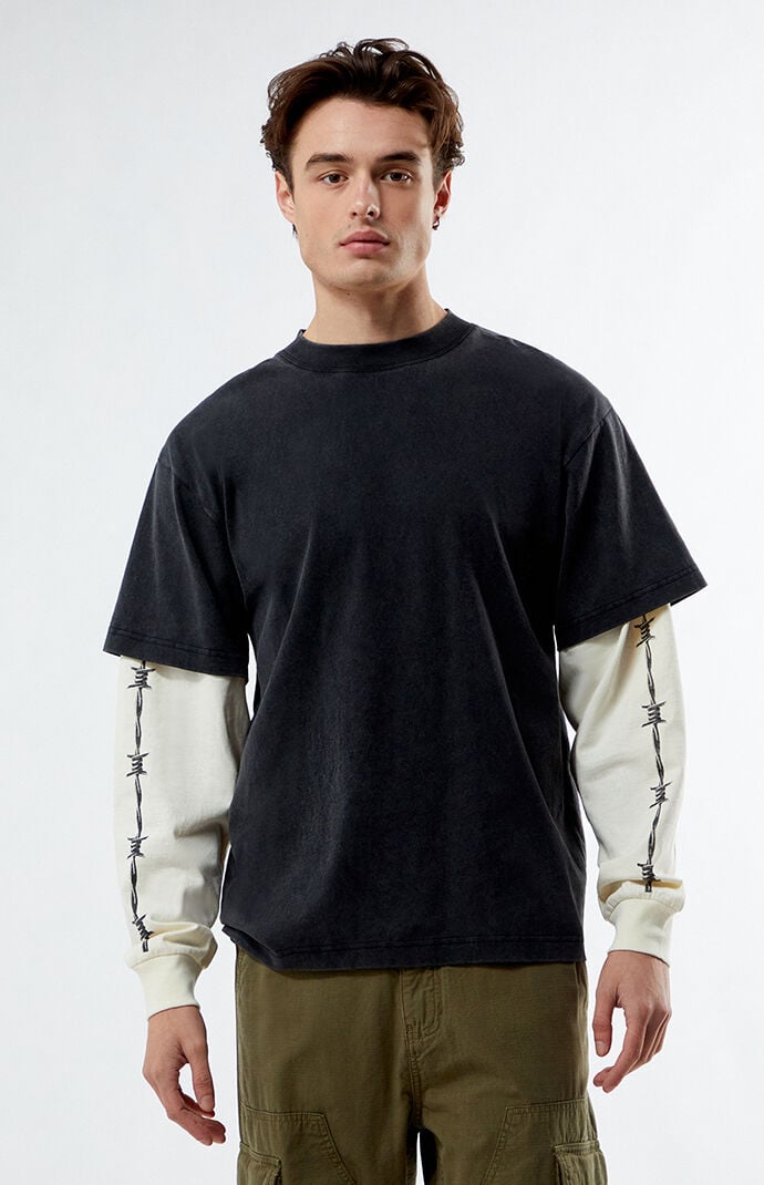PacSun Beyond The Door Layered Long Sleeve T-Shirt | PacSun PacSun Beyond The Door Layered Long Sleeve T-Shirt | PacSun