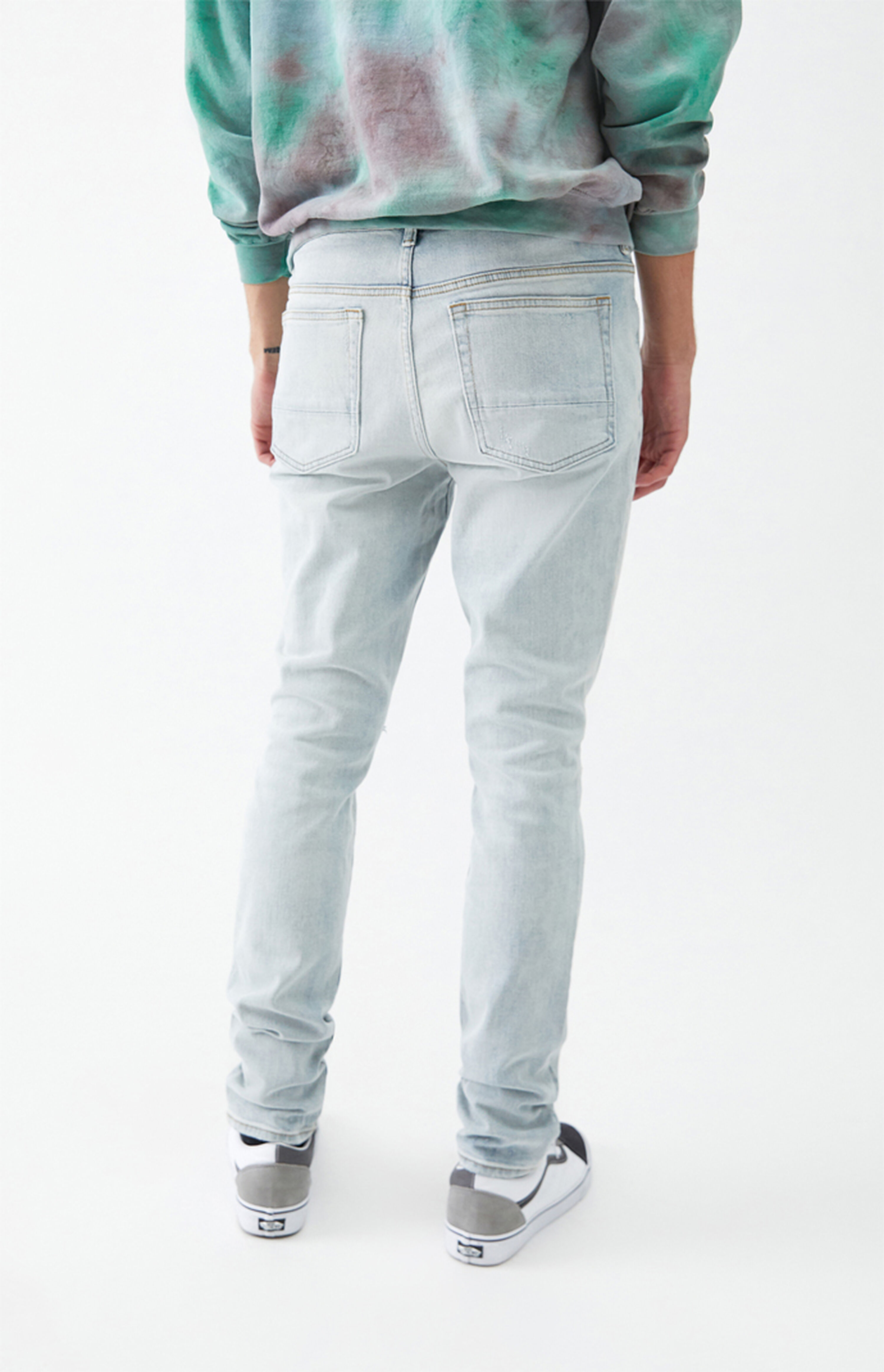 Pacsun Light Ripped Stacked Skinny Jeans | PacSun